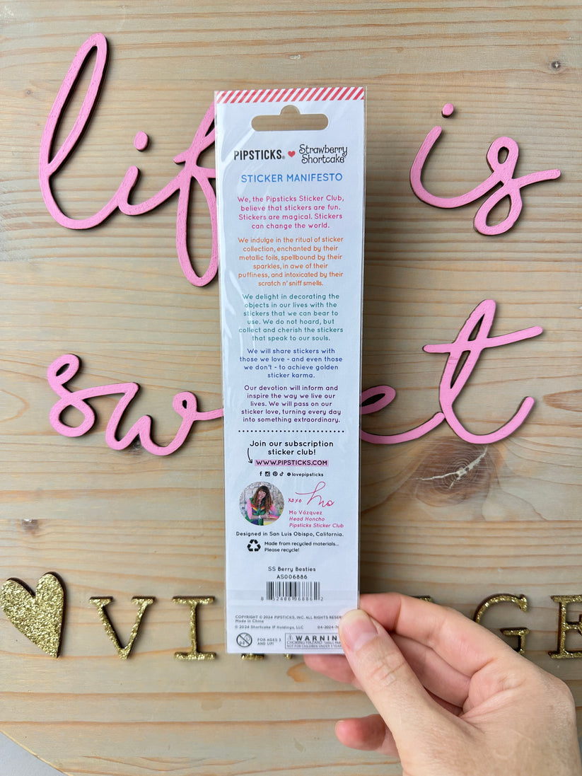 Strawberry Shortcake Berry Besties Stickers [Pipsticks] – Life Is Sweet ...